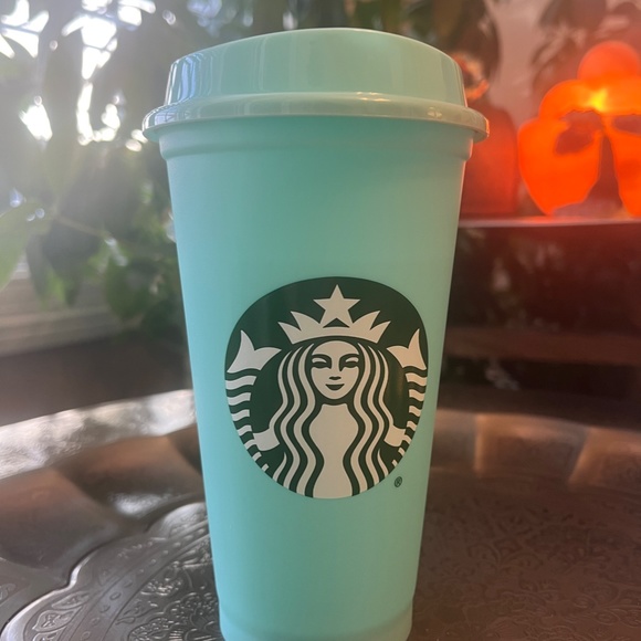 Starbucks | Dining | Nwt Starbucks Color Changing Hot Cup Turquoise ...